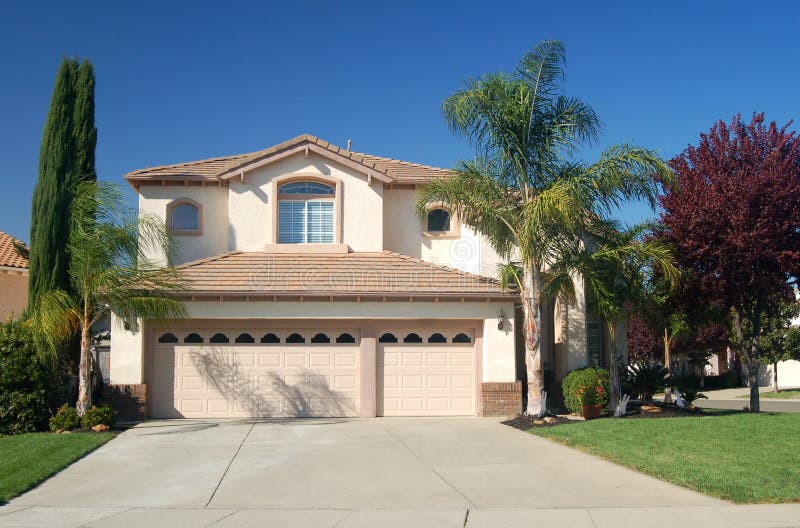 Nice house in California stock photo. Image of residential - 385218