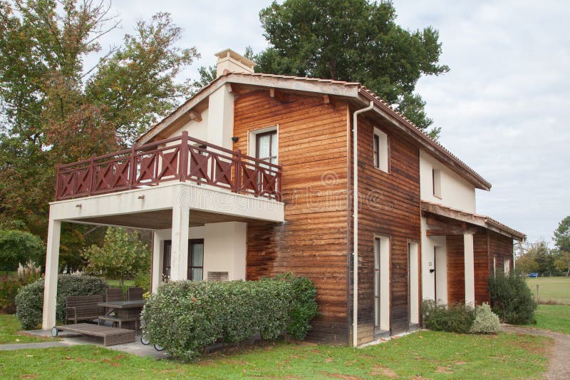Nice house with a garden stock image. Image of pool, house - 61058125