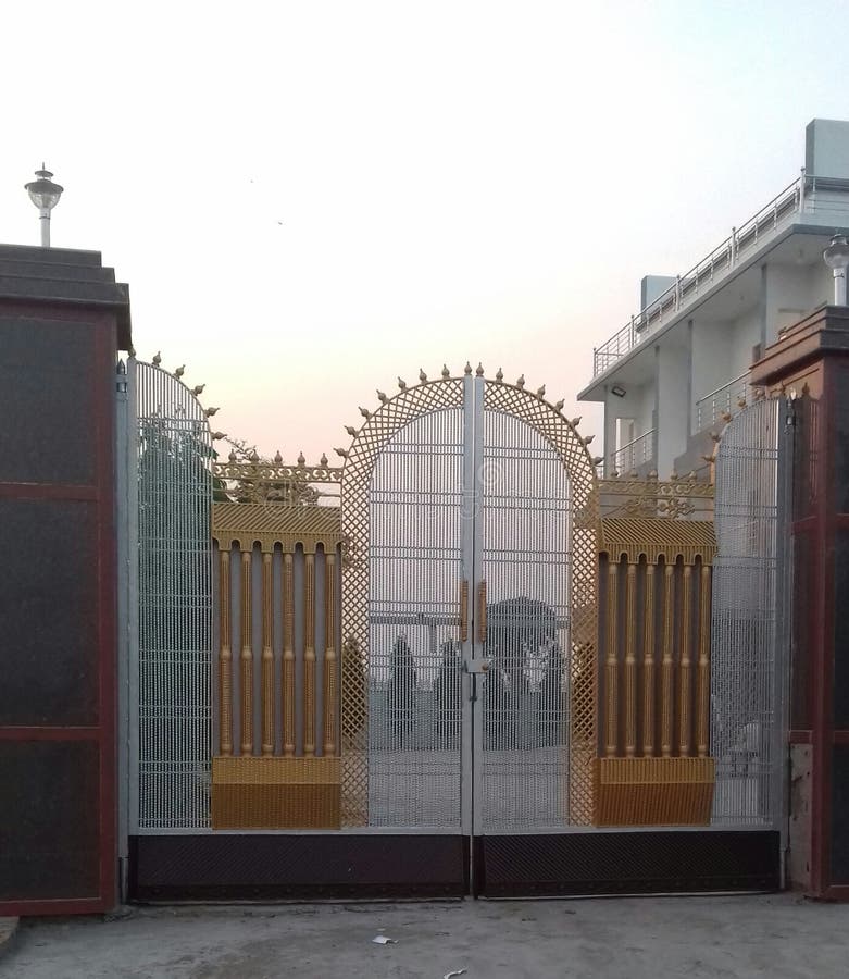Nice house gate stock photo. Image of gate, beautiful - 160566250