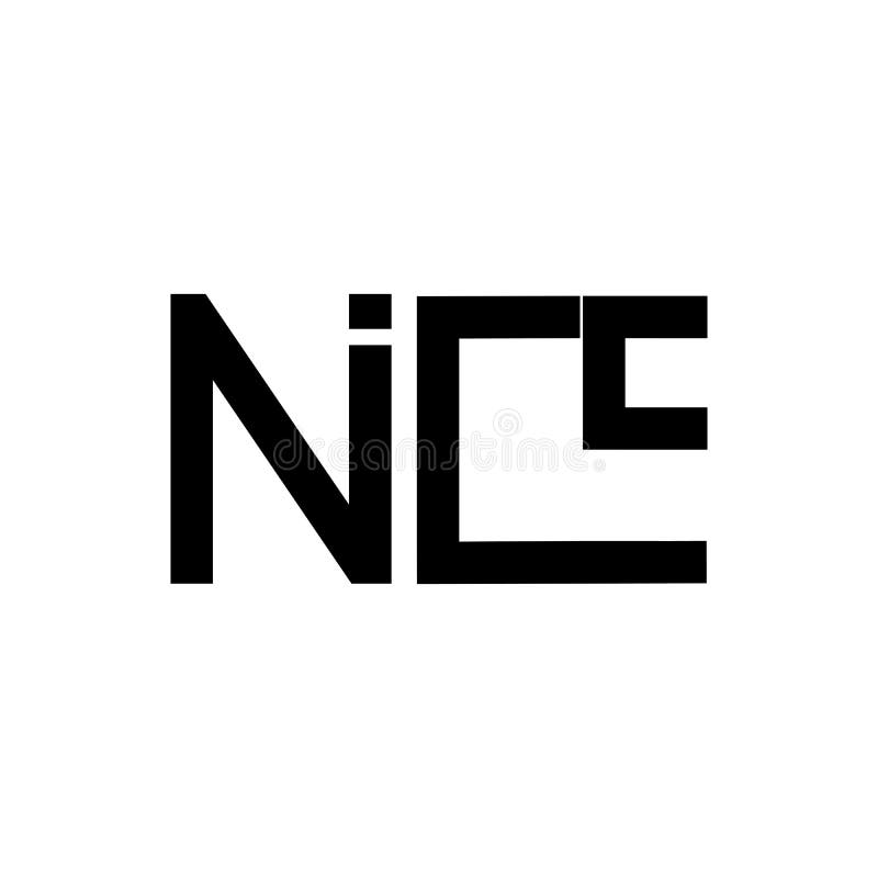 Nice icon logo vector stock vector. Illustration of letters - 173674788