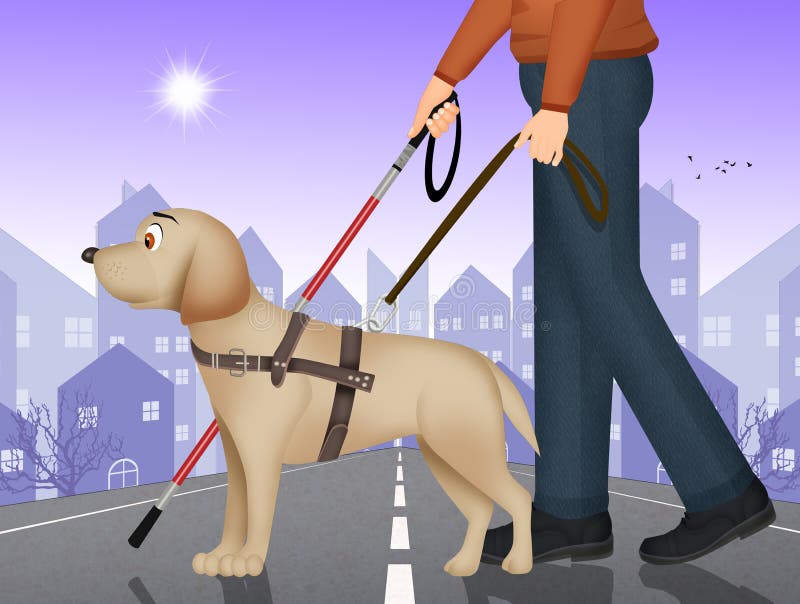 Blind Dog Stock Illustrations – 1,020 Blind Dog Stock Illustrations ...