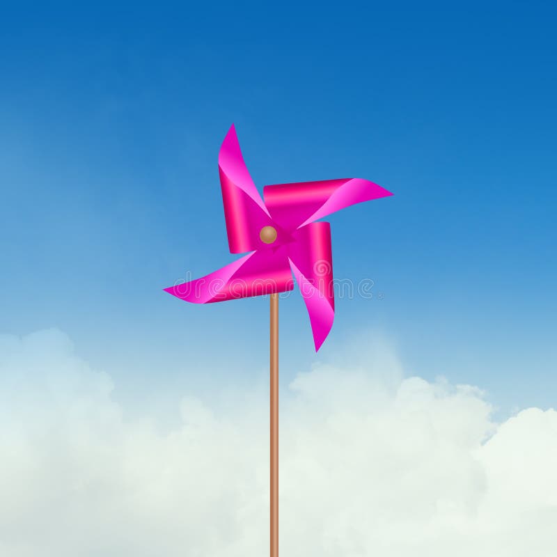 Illustration of Pink Pinwheels Stock Illustration - Illustration of ...