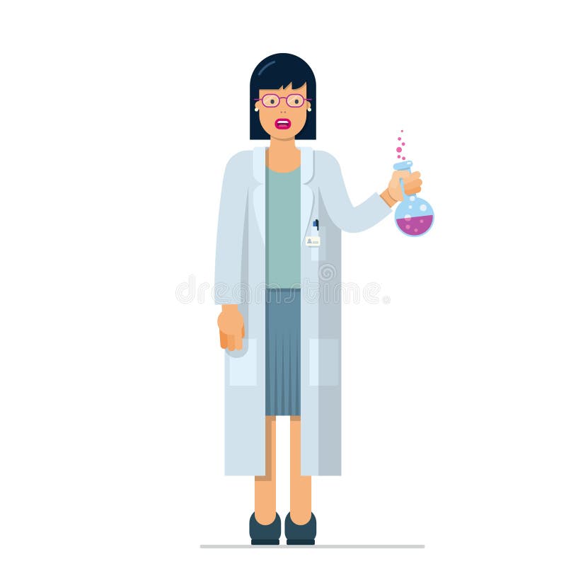 Nice Illustration of Woman Inventor Scientist Stock Vector ...