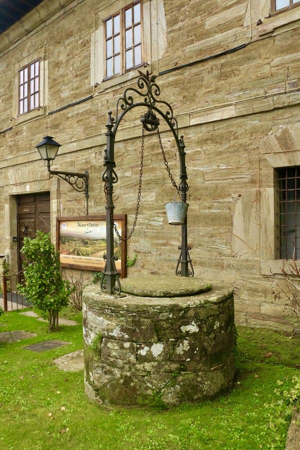 Nice Image of a Rustic Water Well. Stock Image - Image of humidity ...