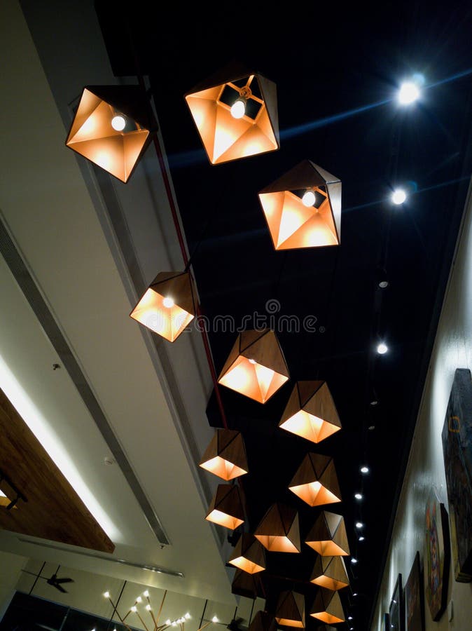 Nice Indoor Lighting at Night Stock Image - Image of nice, bulb: 241266659