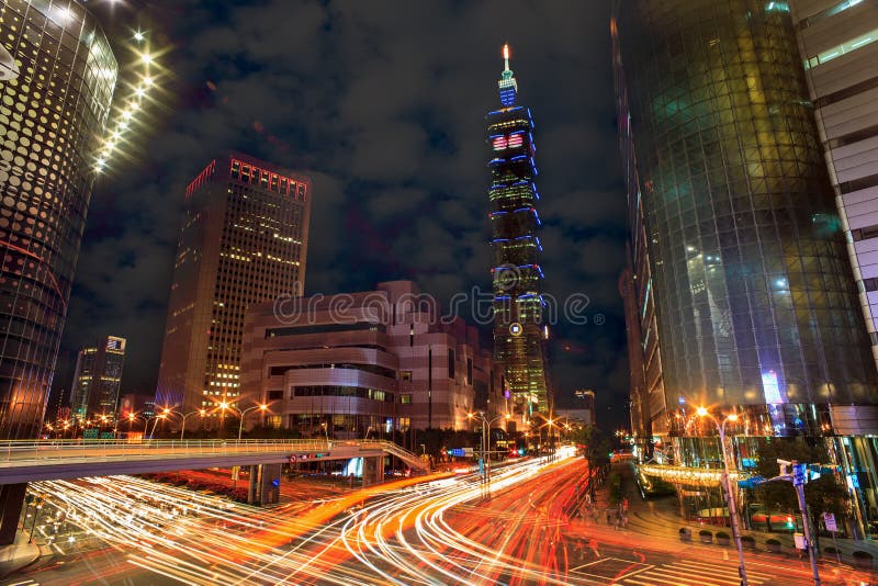 Nice Intersection View at Taipei City Stock Photo - Image of chinese ...