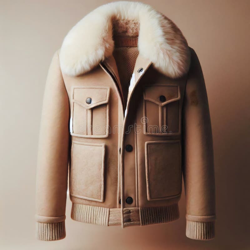 Nice Jacket Design in Cream Color Stock Illustration - Illustration of ...