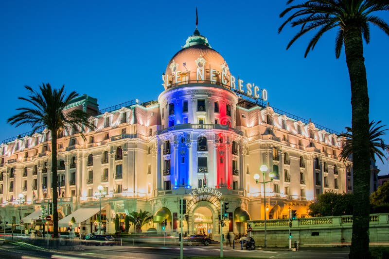 NICE - JULY 5: Negresco Hotel in Nice on July 5 Editorial Photo - Image ...