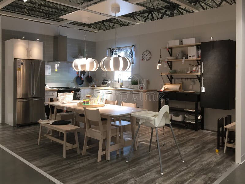 Nice Kitchen and Dinning Room Design in Store IKEA Editorial ...