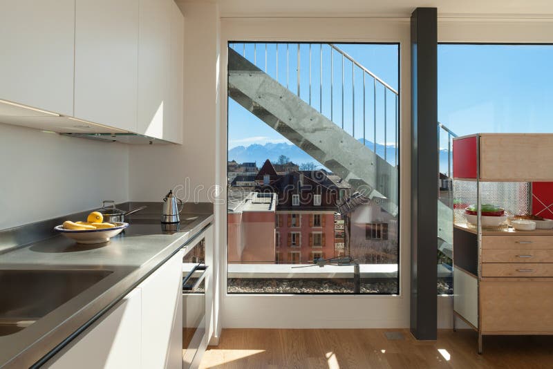 Nice kitchen interior stock photo. Image of design, house - 69702186