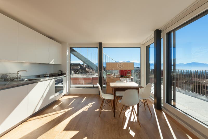 Nice kitchen interior stock photo. Image of room, floor - 69701346