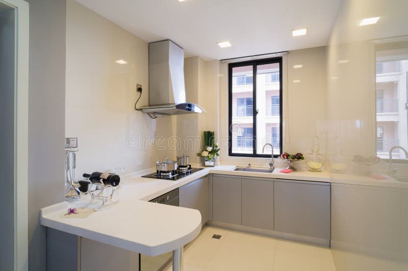 Nice kitchen stock photo. Image of cooking, modern, house - 40196026