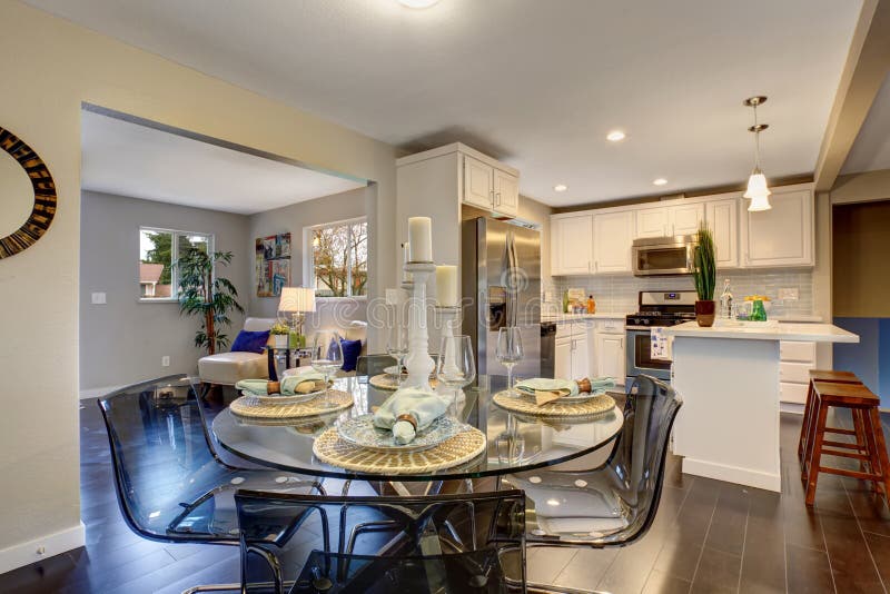Nice Kitchen in Modern Home. Stock Image - Image of apartment ...