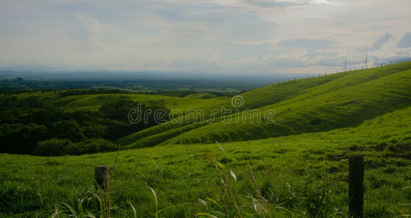 Nice Landscape of Green Fields Stock Photo - Image of grassland ...