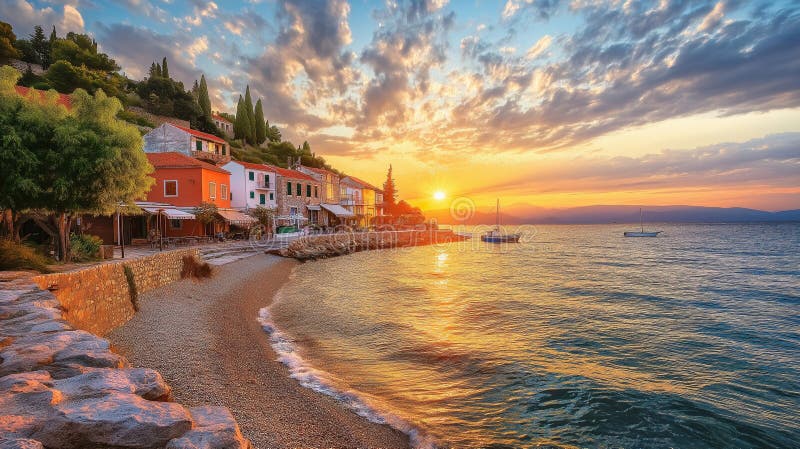 Nice Landscape Theme with Calm Feeling Stock Photo - Image of blue ...