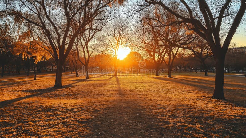 Nice Landscape Theme with Colors Stock Photo - Image of sunlight, park ...