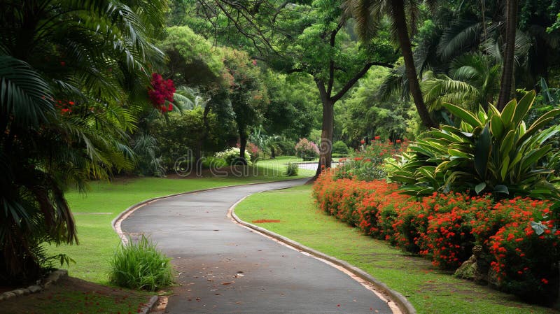 Nice Landscape Theme for Wallpaper Stock Image - Image of garden, theme ...