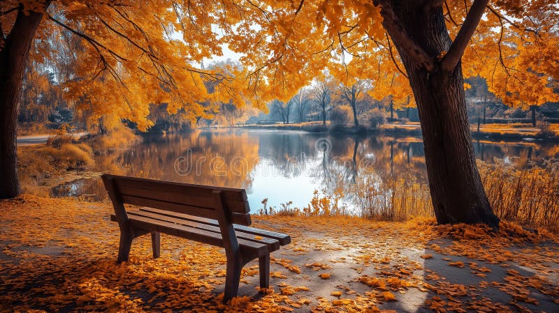 Nice Landscape Theme for Wallpaper Stock Image - Image of park, golden ...