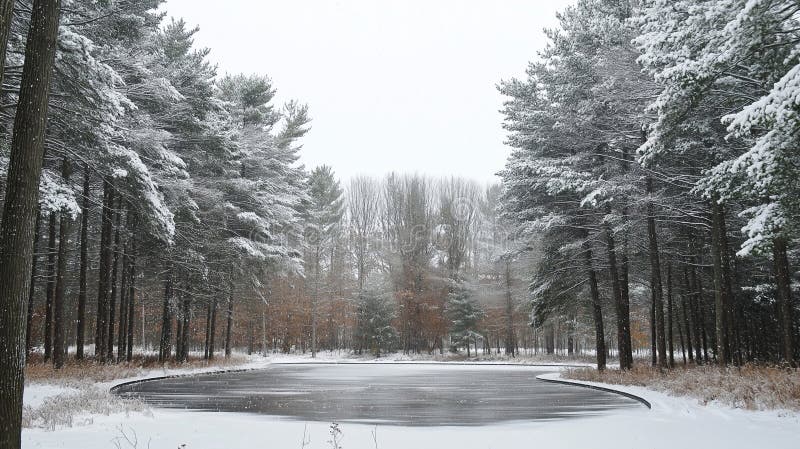 Nice Landscape Theme for Wallpaper Stock Photo - Image of snowy ...