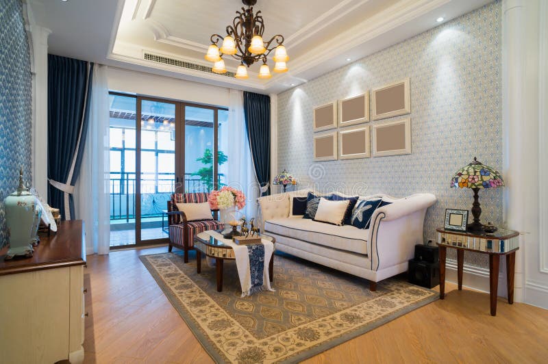 Nice living room stock photo. Image of tablecloth, room - 43659386