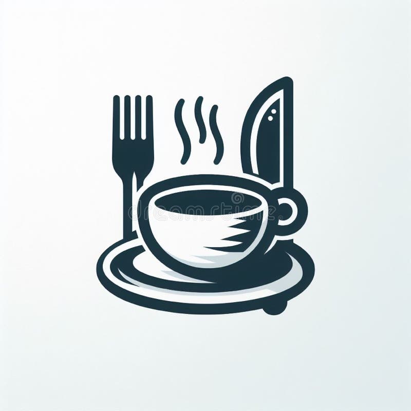 A Nice Logo for a Restaurant Stock Illustration - Illustration of fork ...