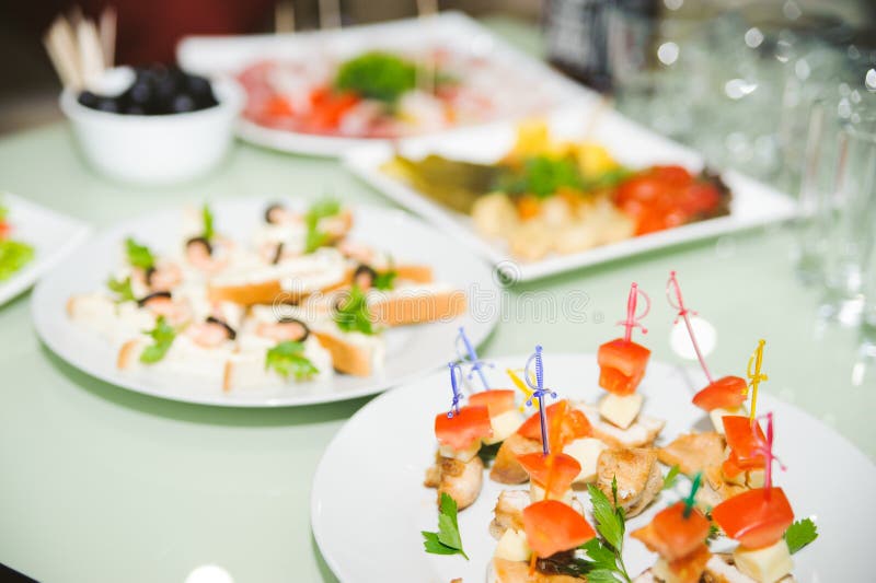 Nice Looking and Tasty Food Stock Photo - Image of appetizer, group ...