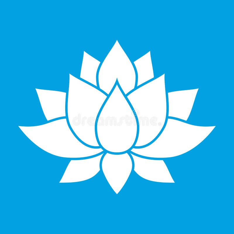 Nice lotus flower sign stock vector. Illustration of line - 79874746