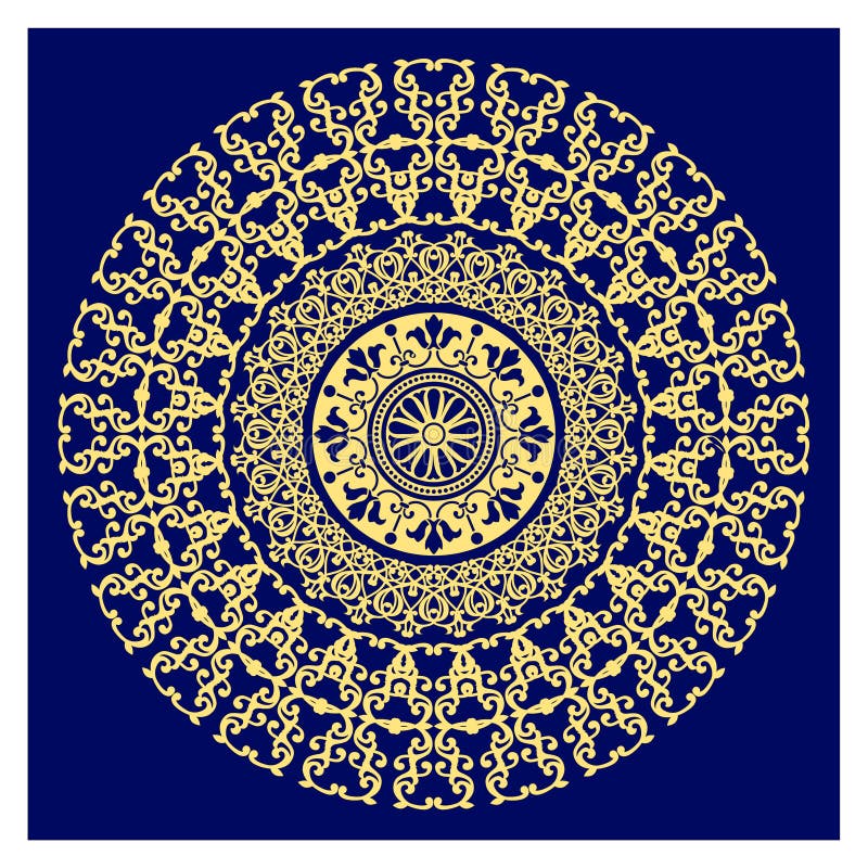 A Nice Luxury Mandala Vector Art Stock Illustration - Illustration of ...