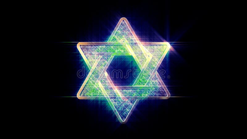 Beautiful Shield of David Backdrop . Conceptual Object 3D Illustration ...