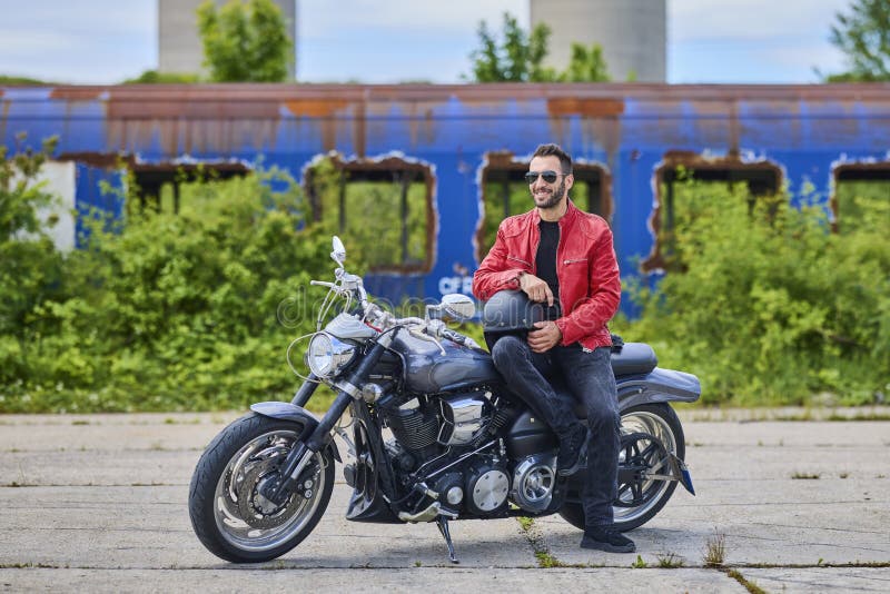Man on a Chopper Motorcycle Stock Photo - Image of road, biker: 221371052