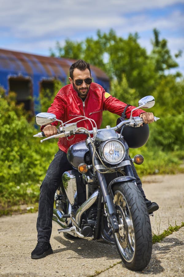Man On A Chopper Motorcycle Stock Photo - Image of adventure, cruising ...
