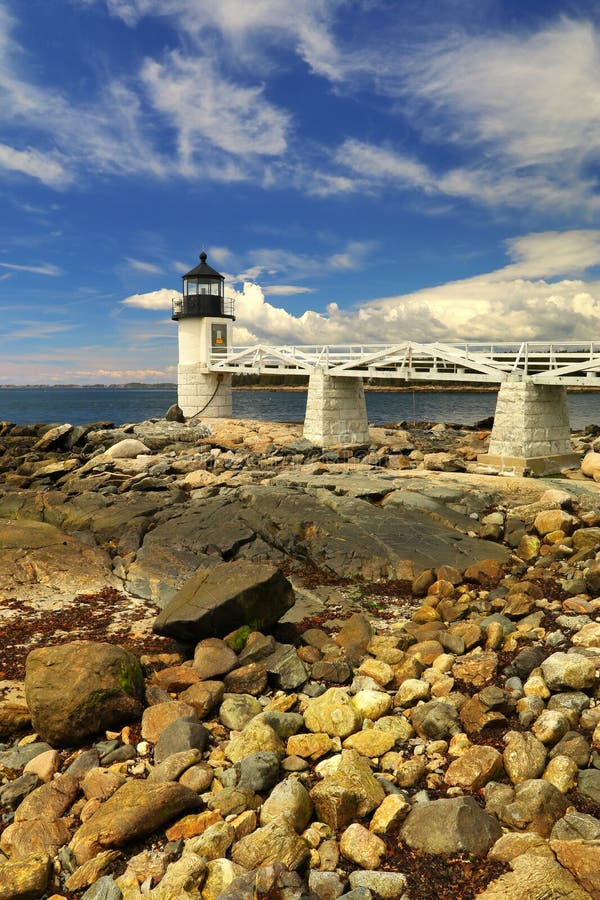 Nice Marshall Point Lighthouse Stock Photo - Image of scenery, light ...