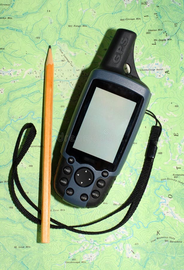 GPS Device stock image. Image of antenna, garmin, east - 961479