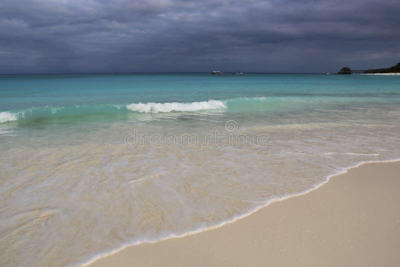 Nice Morning Scene on Ocean before Rain Stock Image - Image of outdoor ...