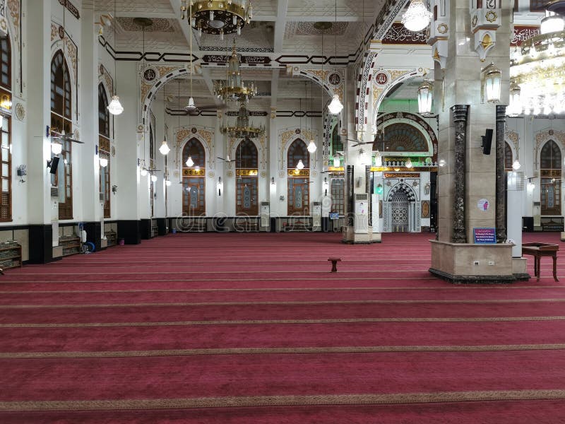 Mosque Building Hurghada Interior Editorial Stock Photo - Image of ...