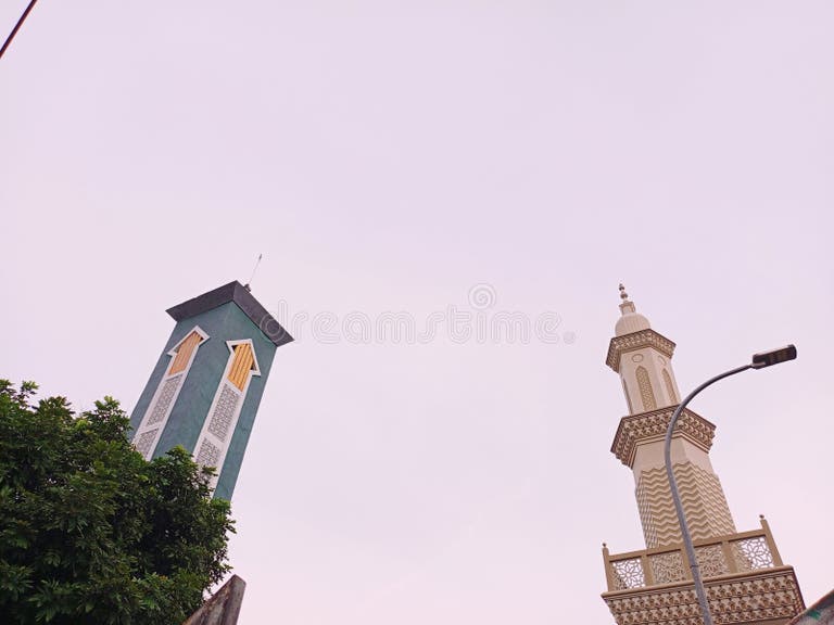 Nice mosque tower stock photo. Image of blue, islamic - 384707910