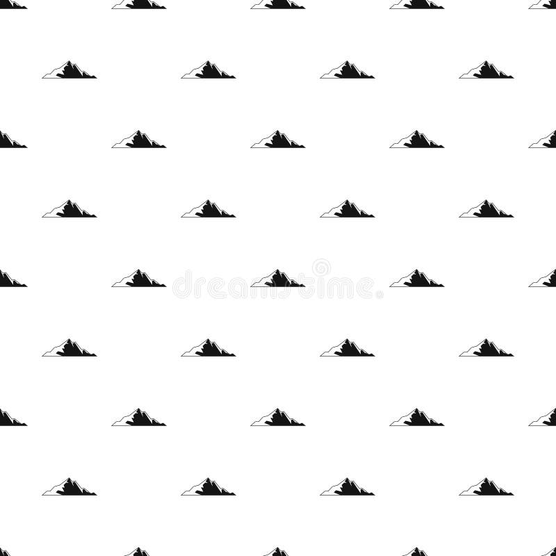 Nice Mountain Pattern Seamless Vector Stock Vector - Illustration of ...