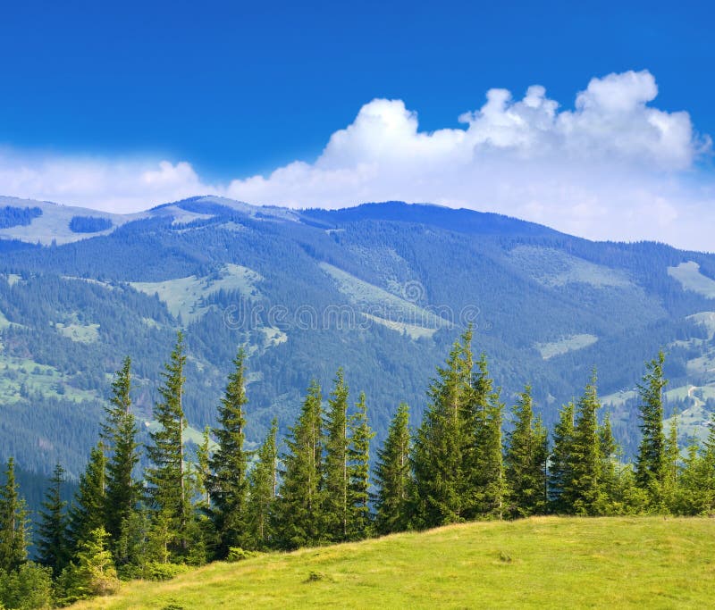 Mountain Scene in Winter Time Stock Photo - Image of landscape, scenery ...