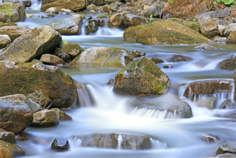 Nice mountain stream stock image. Image of stone, natural - 40667545
