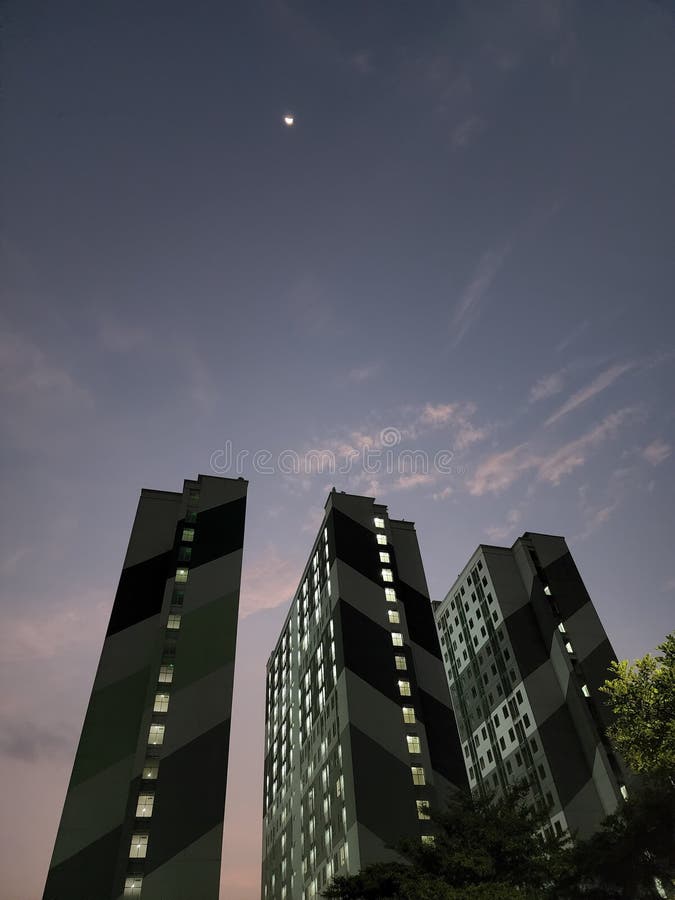 The Multiple Tower stock photo. Image of building, city - 255200848