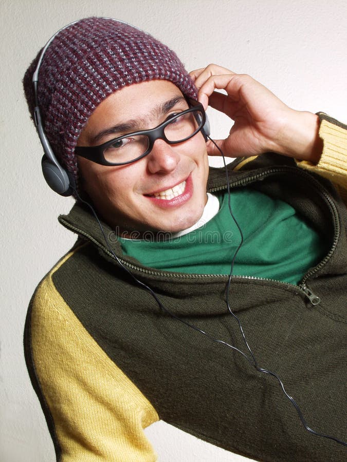Nice music. stock photo. Image of listen, adolescence - 14889618
