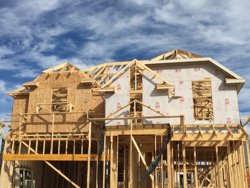 New House Construction in Countryside Editorial Photography - Image of ...