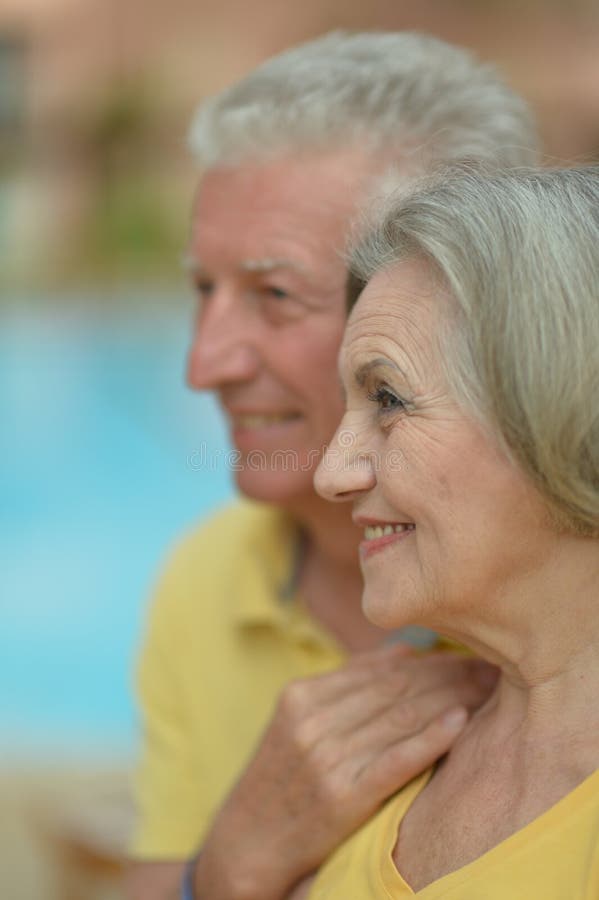 Nice old couple stock image. Image of happy, portrait - 40960829