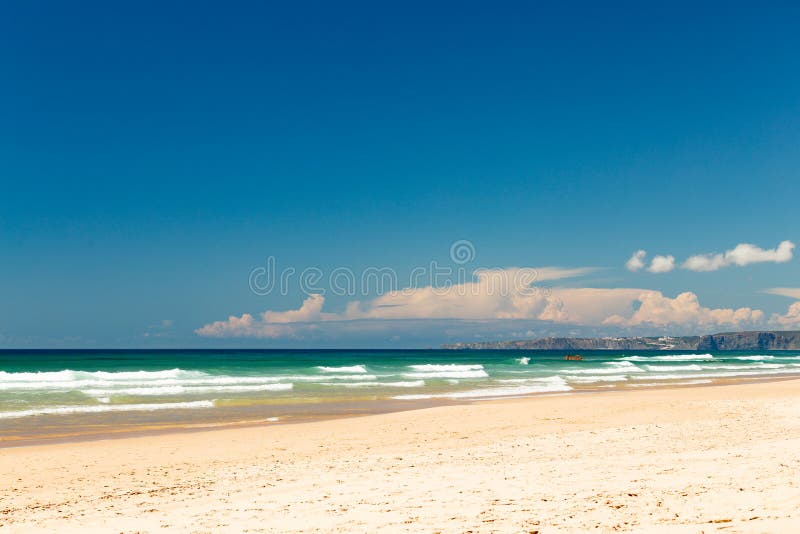 Nice Horizontal View on the Ocean with Cliffs Stock Photo - Image of ...