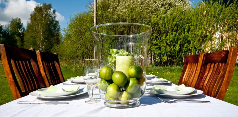 Nice Outdoor setting stock image. Image of eating, patio - 12069279