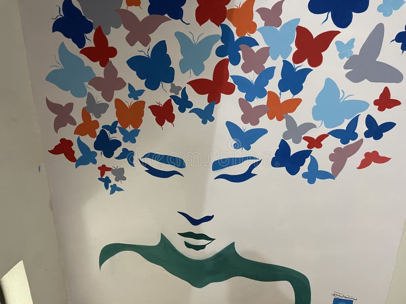 A Nice Paint Work Done on the Wall in a Resort in Goa Editorial ...