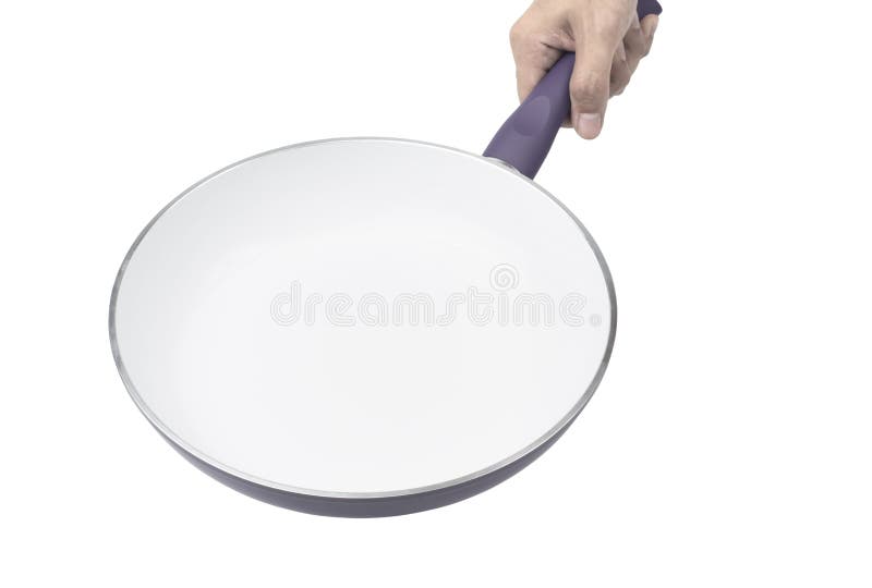 Nice Pan in Hand Isolated, Clipping Path Included Stock Image - Image ...