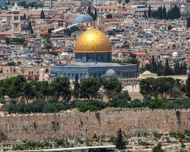 Nice Panorama of the City of Jerusalem Editorial Image - Image of ...