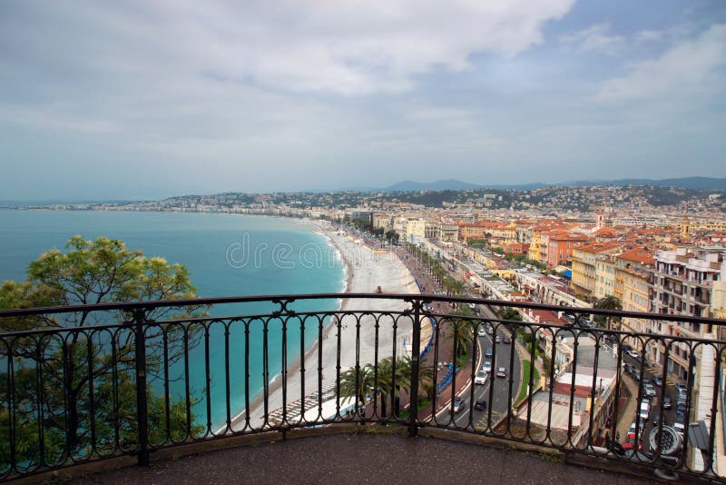 Nice - Panoramic view stock photo. Image of famous, beach - 31208792