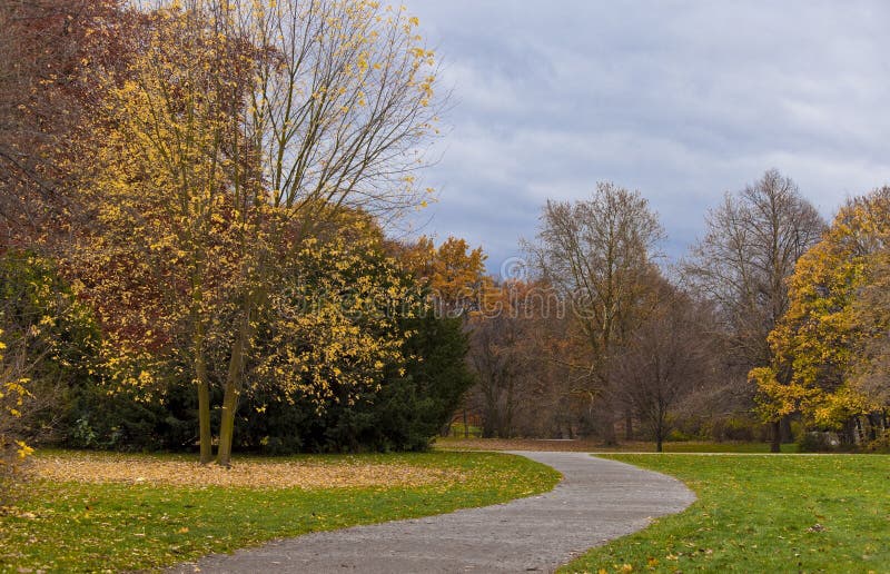 Nice park in autumn stock photo. Image of hungary, carpet - 11932082
